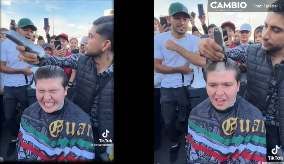 Fofo Márquez se rapa a cambio de lujosa camioneta en reto de Hotspanish (VIDEO)