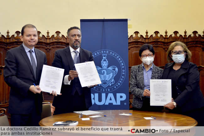 Encabeza rectora Lilia Cedillo firma de convenio entre la BUAP y Prodecon