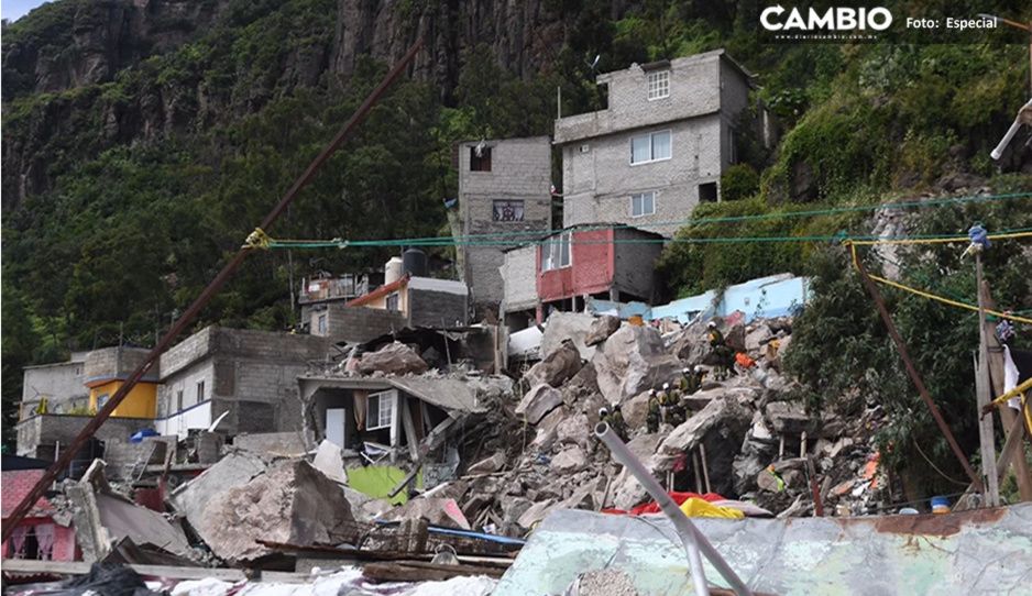 Son 3 y no 10 desaparecidos tras derrumbe en Cerro del Chiquihuite, aclara Edomex
