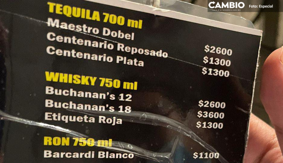 Estos son los precios de las bebidas en el VIP del Teatro del Pueblo