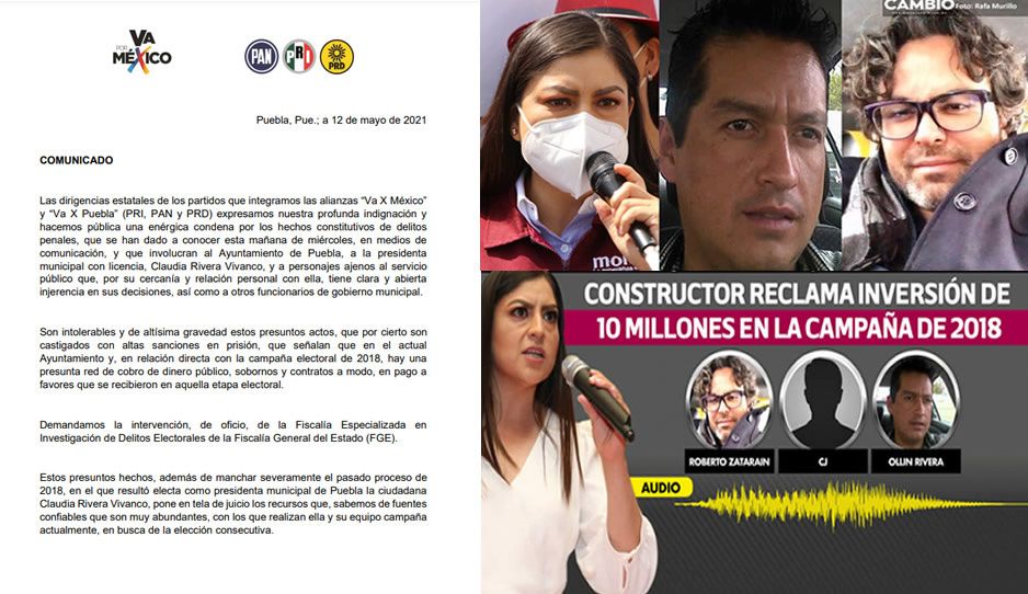 Líderes de Va por Puebla exigen que Fiscalía investigue de oficio a ...