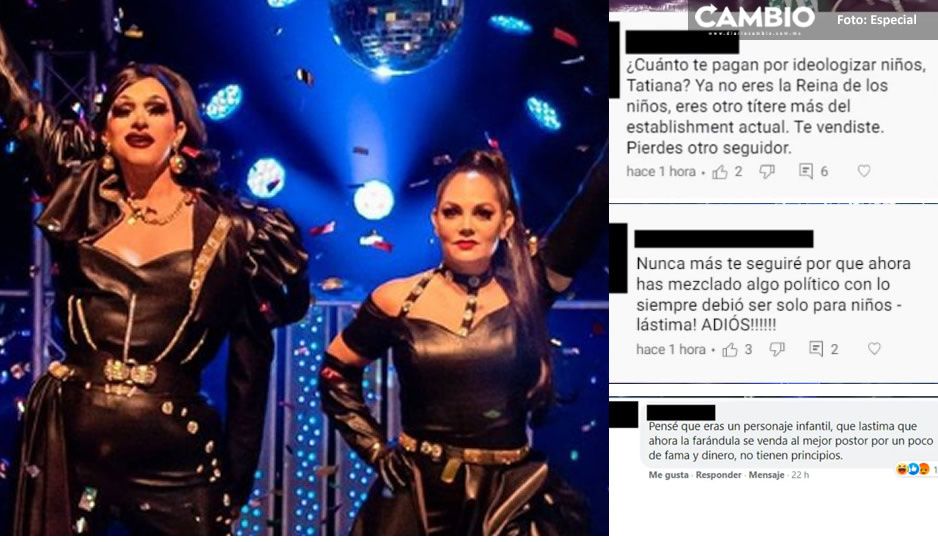 Fans de Tatiana estallan en su contra por cantar con artista drag queen ...