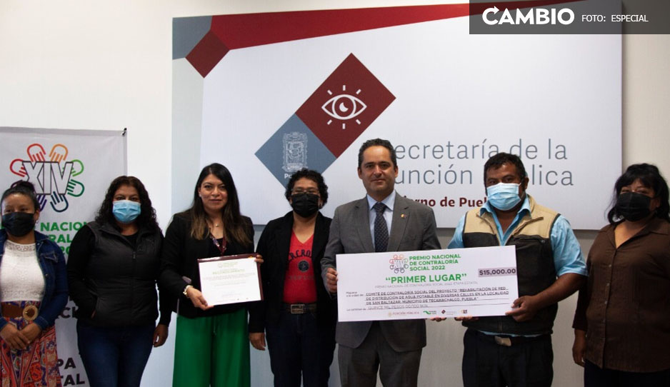 Tecamachalco gana el Premio Estatal de Contraloría Social 2022