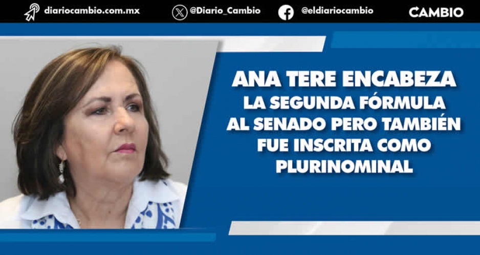 23 años después de perder la Senaduría en el 2000, Ana Tere vuelve a la misma candidatura