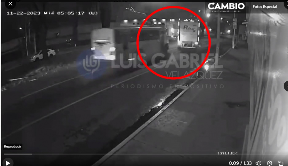 Así fue el momento exacto en que Ruta 45-A se impactó vs camión de ...