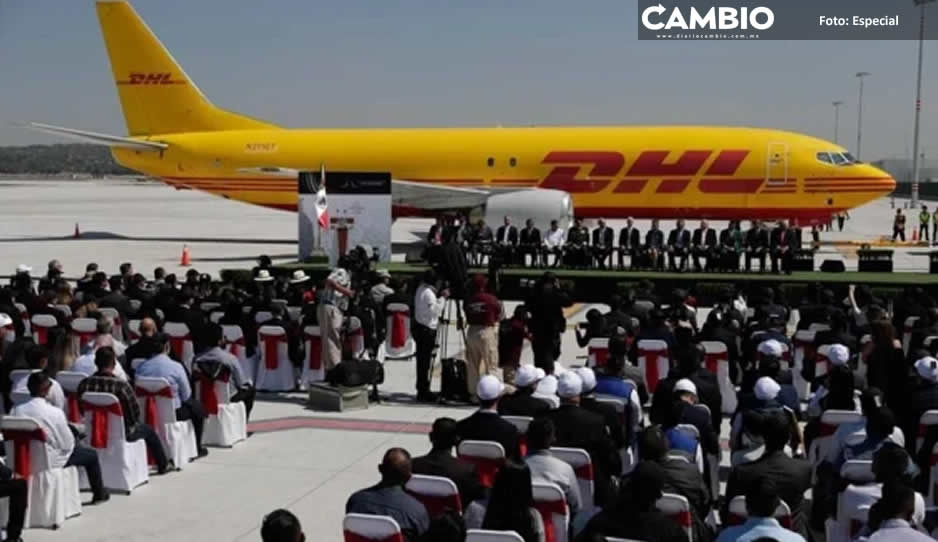 Primer vuelo de carga de DHL aterriza en el AIFA