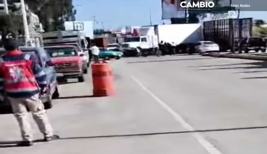 Detienen a delincuente tras robar camión en Texmelucan