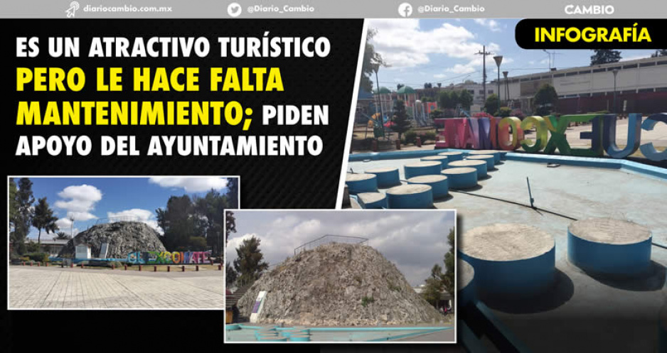 Volcancito Cuexcomate deja 120 mil pesos mensuales pero está en el olvido