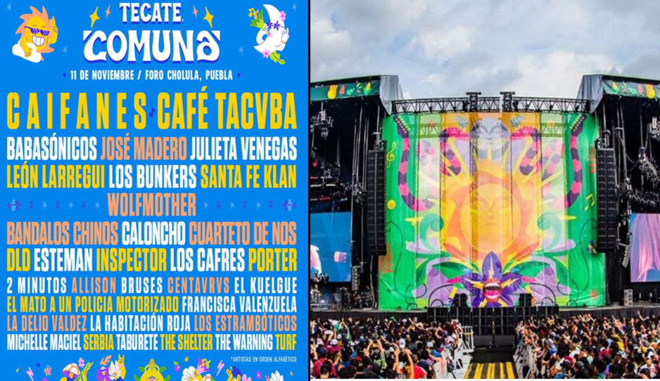 Presentan cartel de Tecate Comuna 2023: Caifanes, Wolmother, León ...