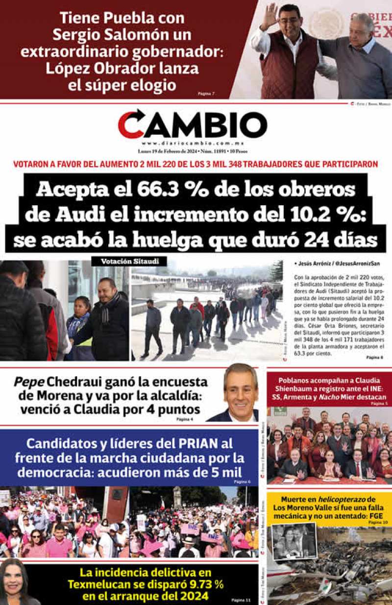 Acepta El 66 3 De Los Obreros De Audi El Incremento Del 10 2 Se