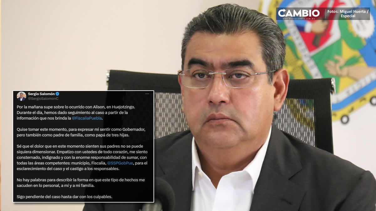 Sergio Salomón exige justicia y celeridad en el caso del feminicidio de ...